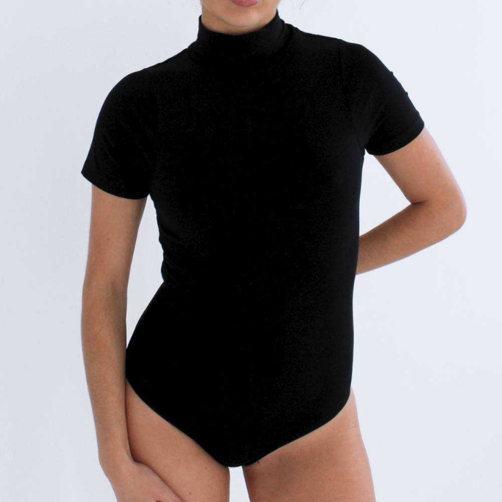 White Organic Cotton Crew-Neck Bodysuit | Not Basics